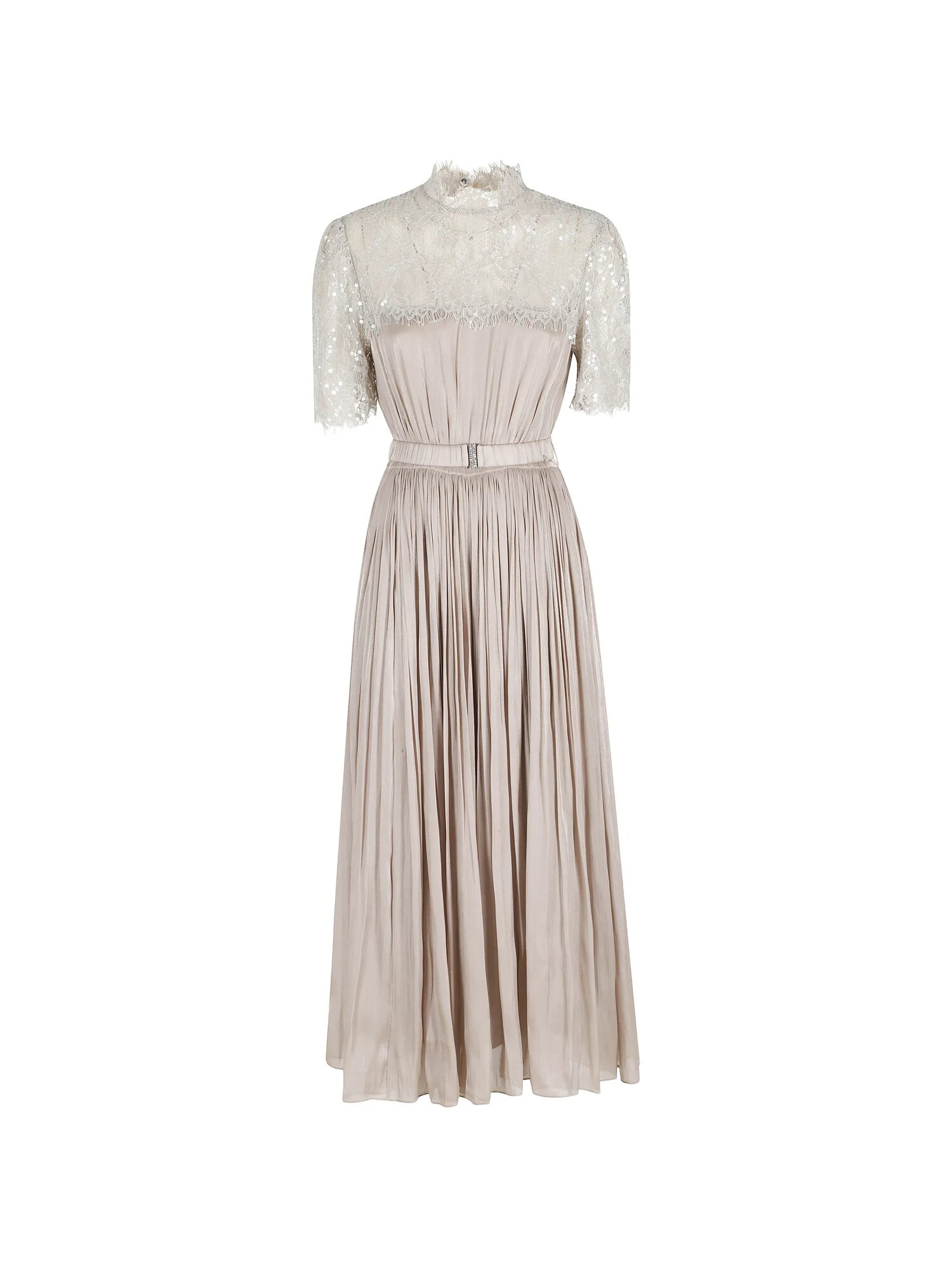Платье Lace-panelled sequin-embellished midi dress