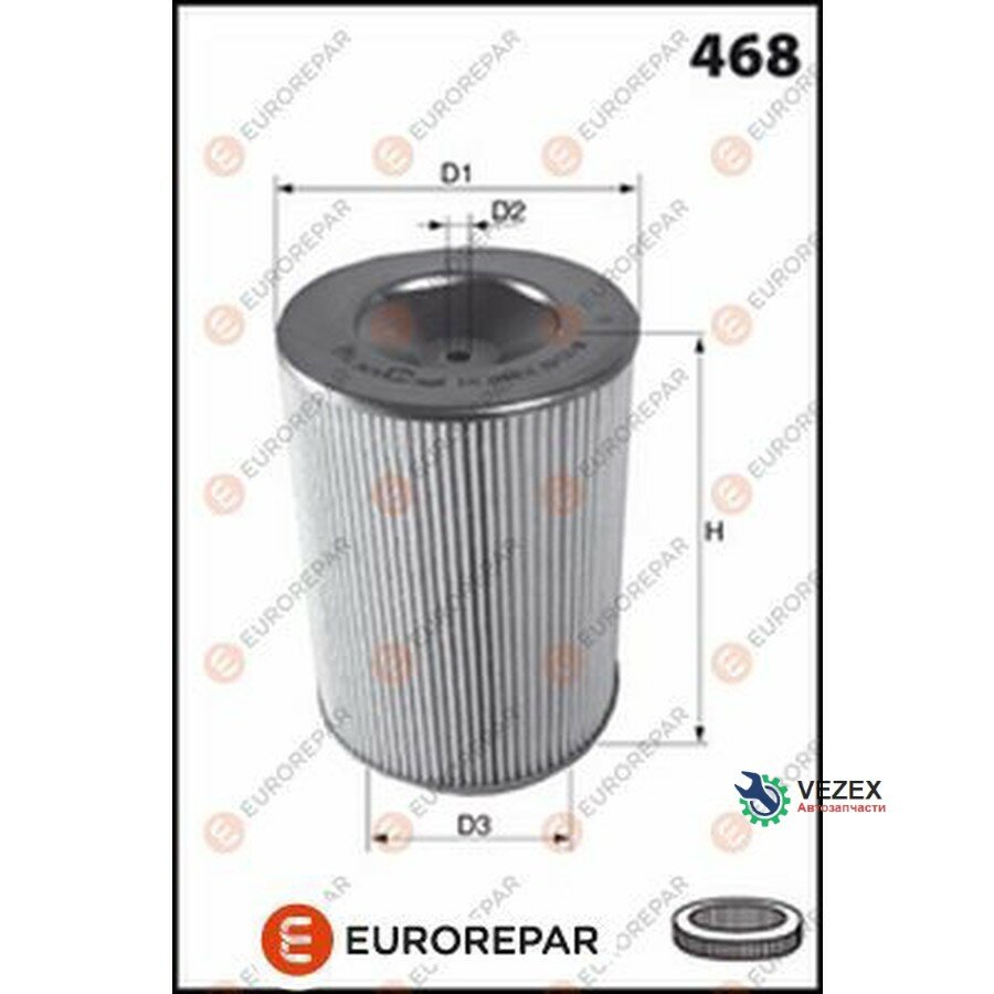 EUROREPAR 1667444980 Фильтр воздушный