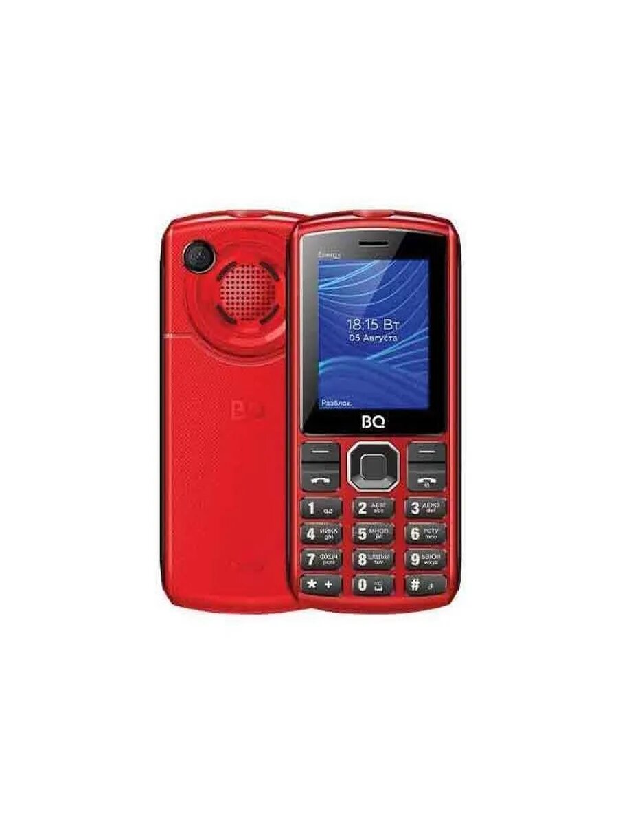 Мобильный телефон BQ-2452, 2SIM, 2.4", 32GB, 4000mAh, красный, черный