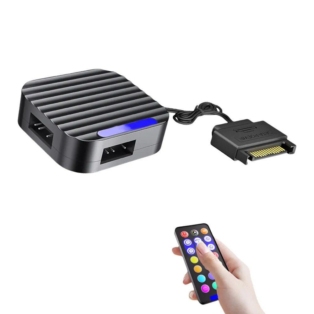 Магнитный ARGB контроллер для ПК с 5V 3Pin интерфейсами и пультом управления