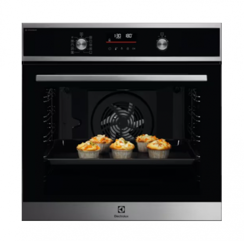 Духовой шкаф Electrolux EOD6P66X , пиролиз, телескопы, черный/нержавеющая сталь (Италия)