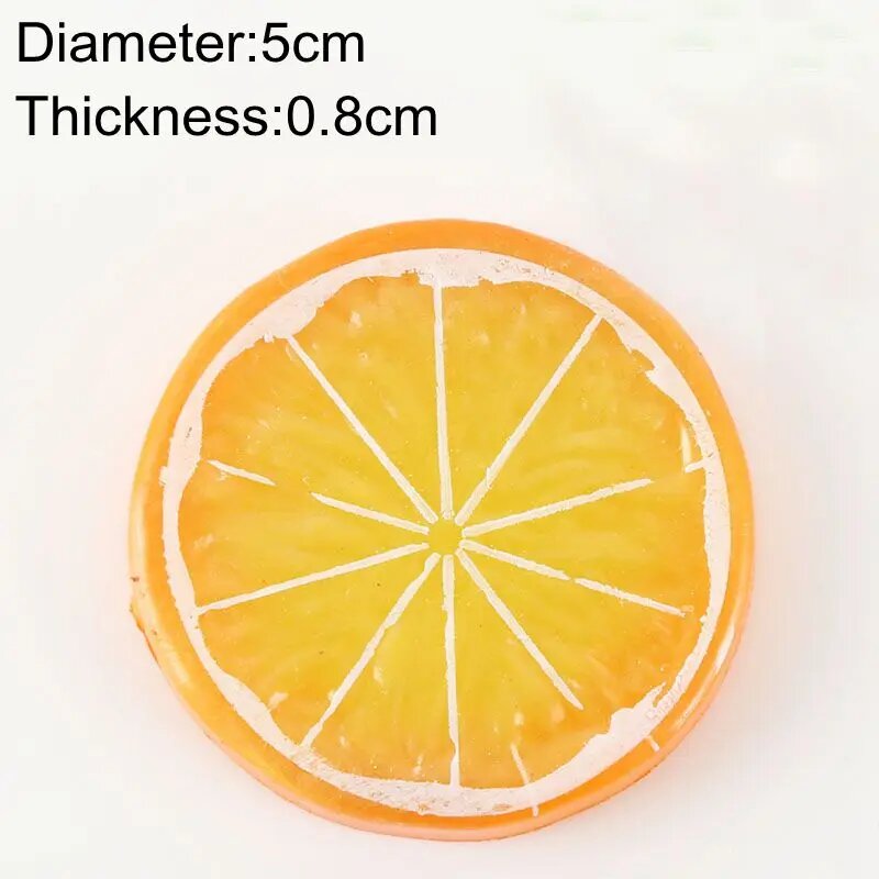 Искусственные фрукты Wusmart Оранжевый, Orange Lemon Slice