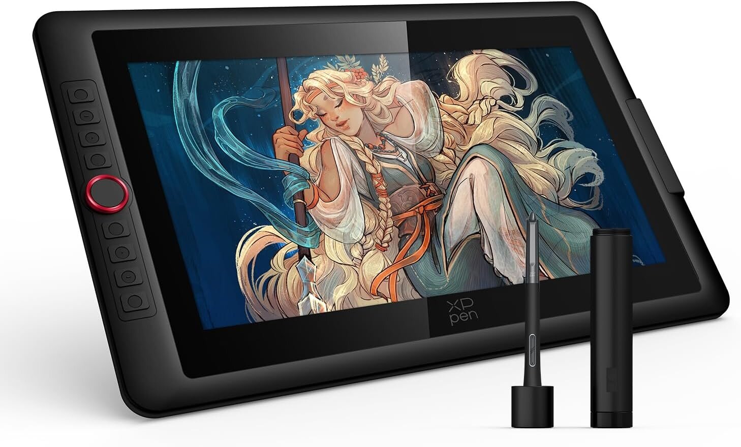 Графический планшет XPPen Artist 15.6 Pro v2 XP-Pen стилус 16К уровней нажатия подставка клавиши быстрого набора для Mac Windows Android (MD160FH-AD41)