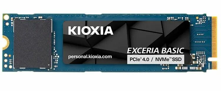 2 ТБ M.2 NVMe накопитель KIOXIA EXCERIA BASIC (LSF10Z002TG8) - PCI-E 4.0, чтение - 7300 МБ/с, запись - 6800 МБ/c, TBW - 600