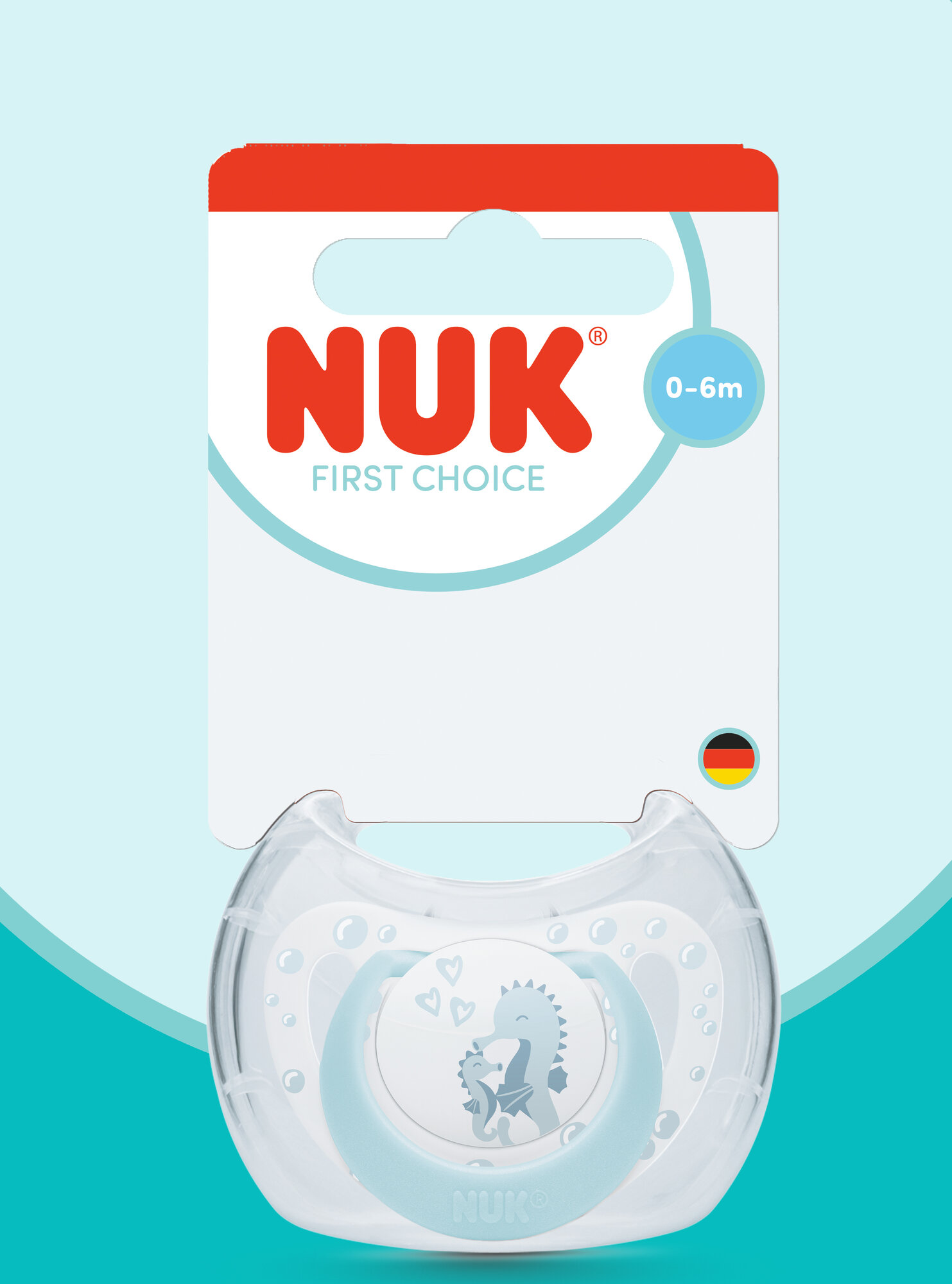 NUK First Choice Соска пустышка 0-6 месяцев, 1 штука в контейнере