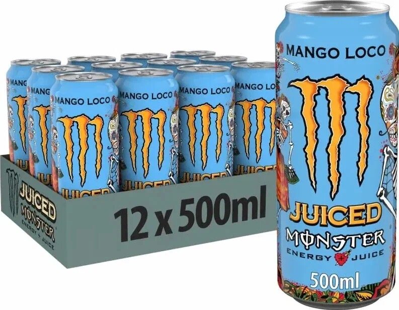 Monster Energy 0,5л.*12шт. Mango Loco IRL Напиток газированный Производство - Ирландия