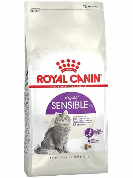 Корм Royal Canin "Sensible", для кошек, чувствительное пищеварение, 400 гр