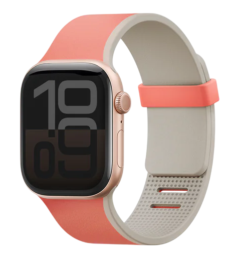 Ремешок Uniq для Apple Watch 44/45/46/49mm Revix IV Reversible Magnetic Coral Quartz / Beige