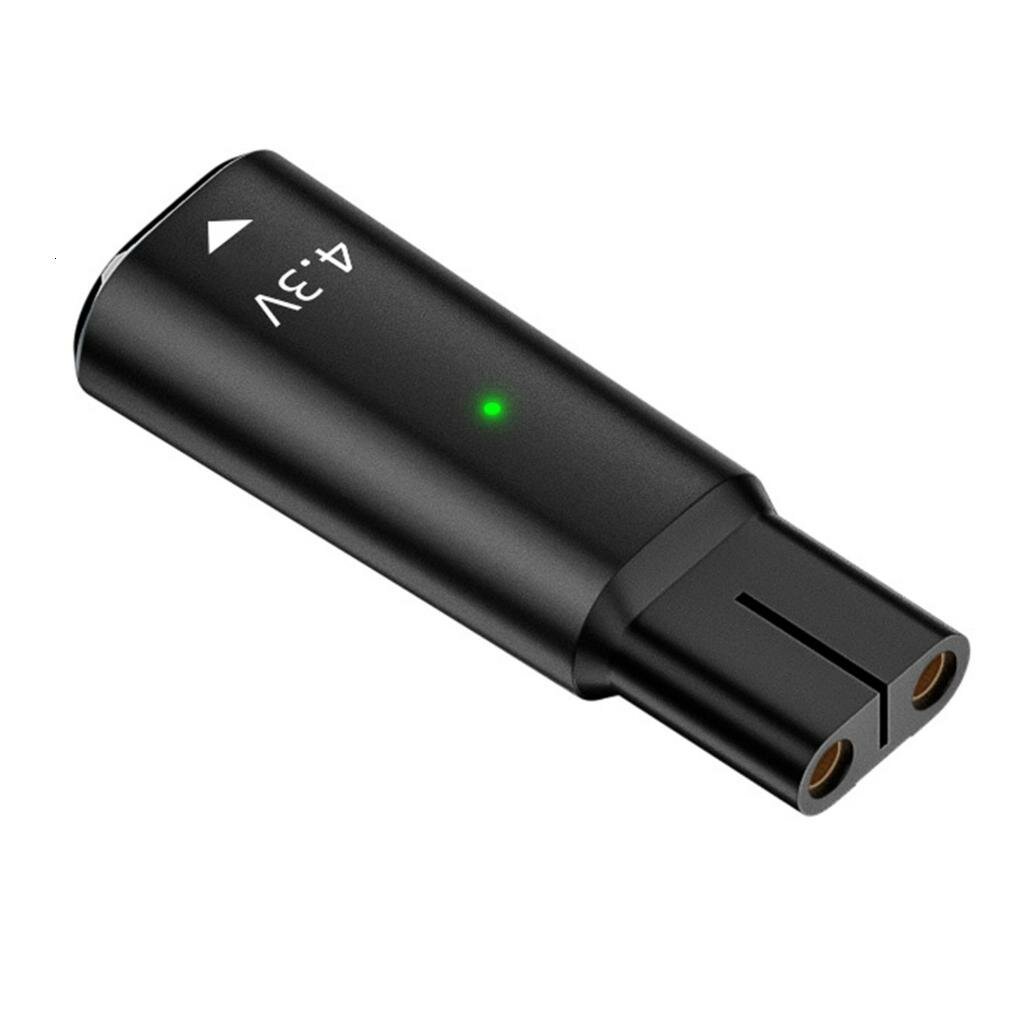 Переходник USB-C на 2-контактный разъем для бритвы, Одиночный слот 4.3 В BK