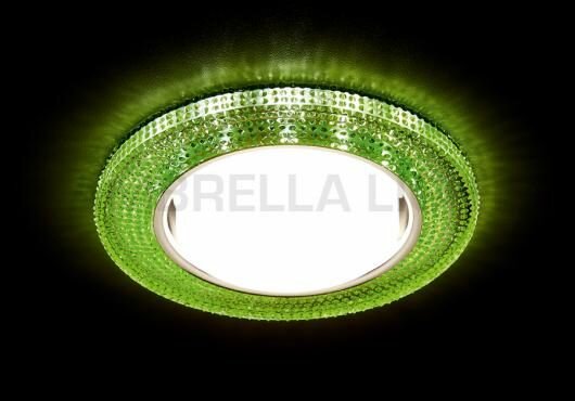 Светильник Ambrella Light G290 GR хром/изумруд GX53+3W(LED WHITE)