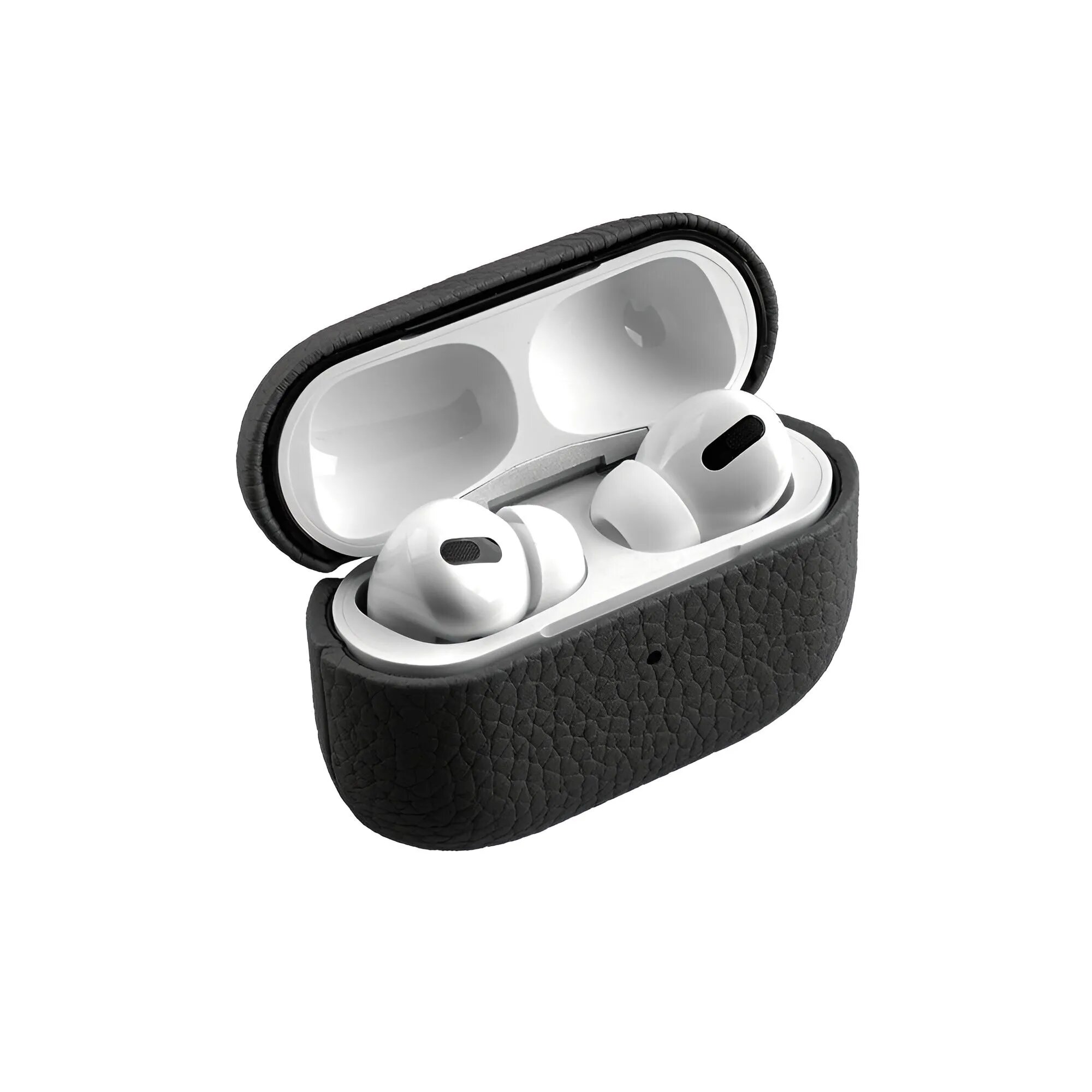Кожаный чехол Melkco Origin Series Snap Cover для наушников Apple AirPods Pro 2, черный