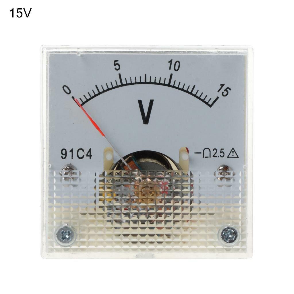 91C4 Аналоговый вольтметр постоянного тока, 0-15v