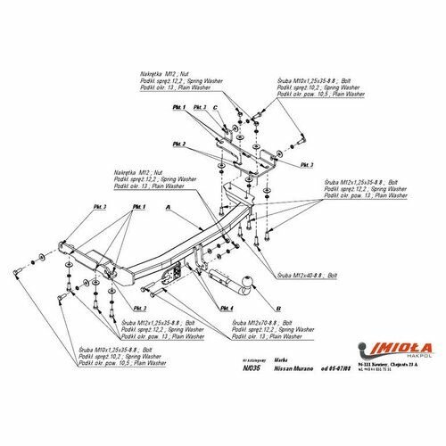 Фаркоп MERCEDES (E-CLASS (W213) (excl. AMG)) IMIOLA N035
