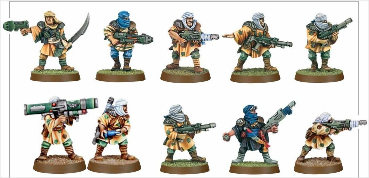 Tallarn Desert Riders. С подставками. Warhammer 40.000