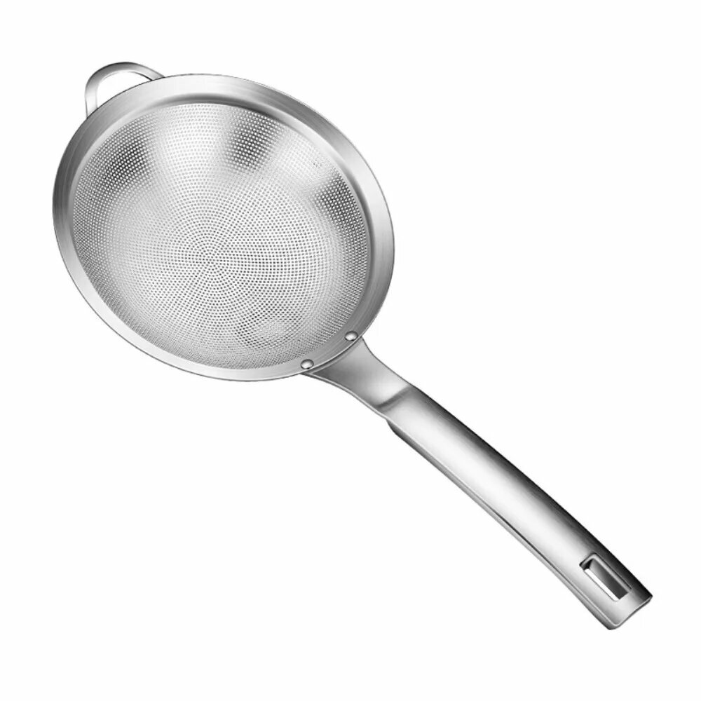 Дуршлаг из нержавеющей стали 304 с защитой от ожогов Silver-13cm