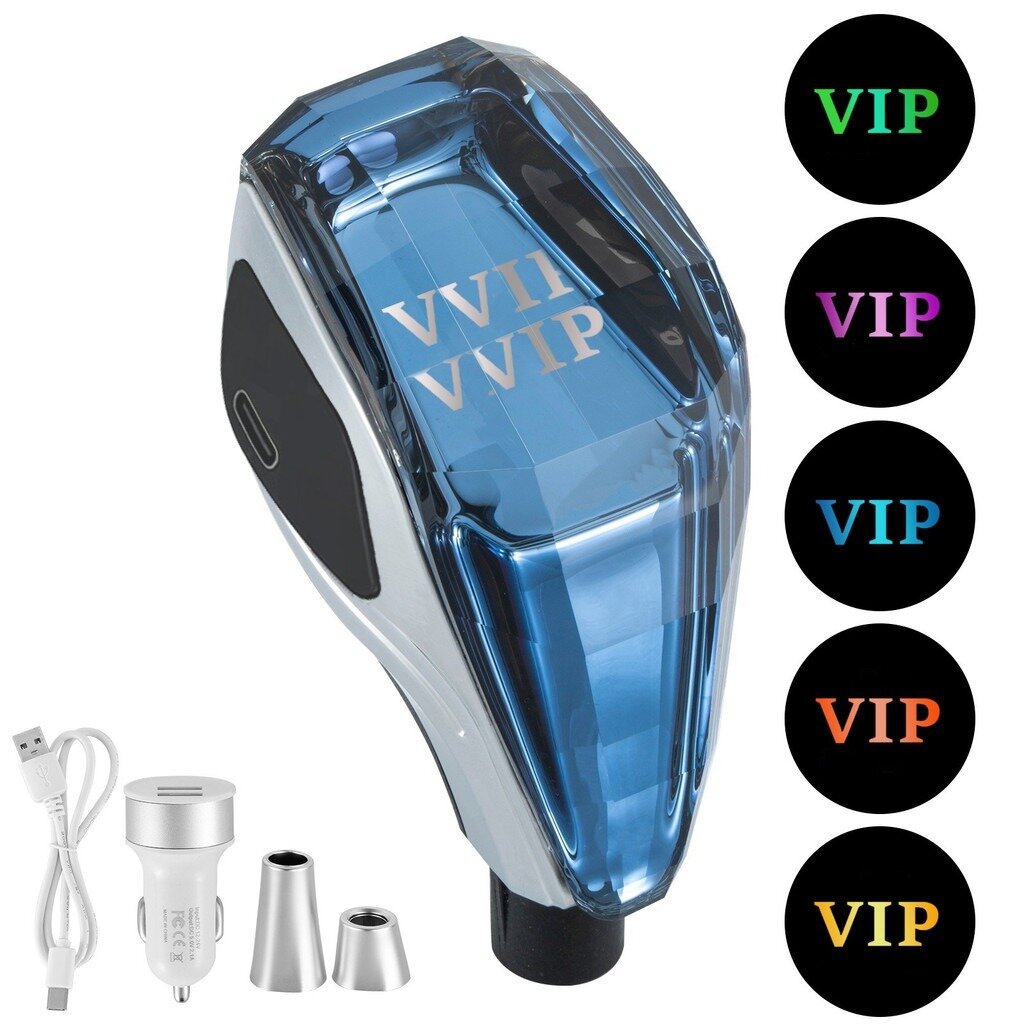 Car Crystal Universal Transmission Brand Name With LED Shifter KNob