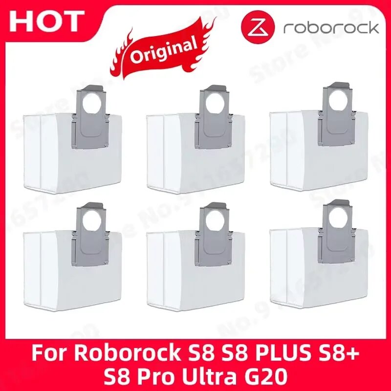 Мешки для пыли Roborock S8, S8+, S8 Pro Ultra, G20 (3 шт)
