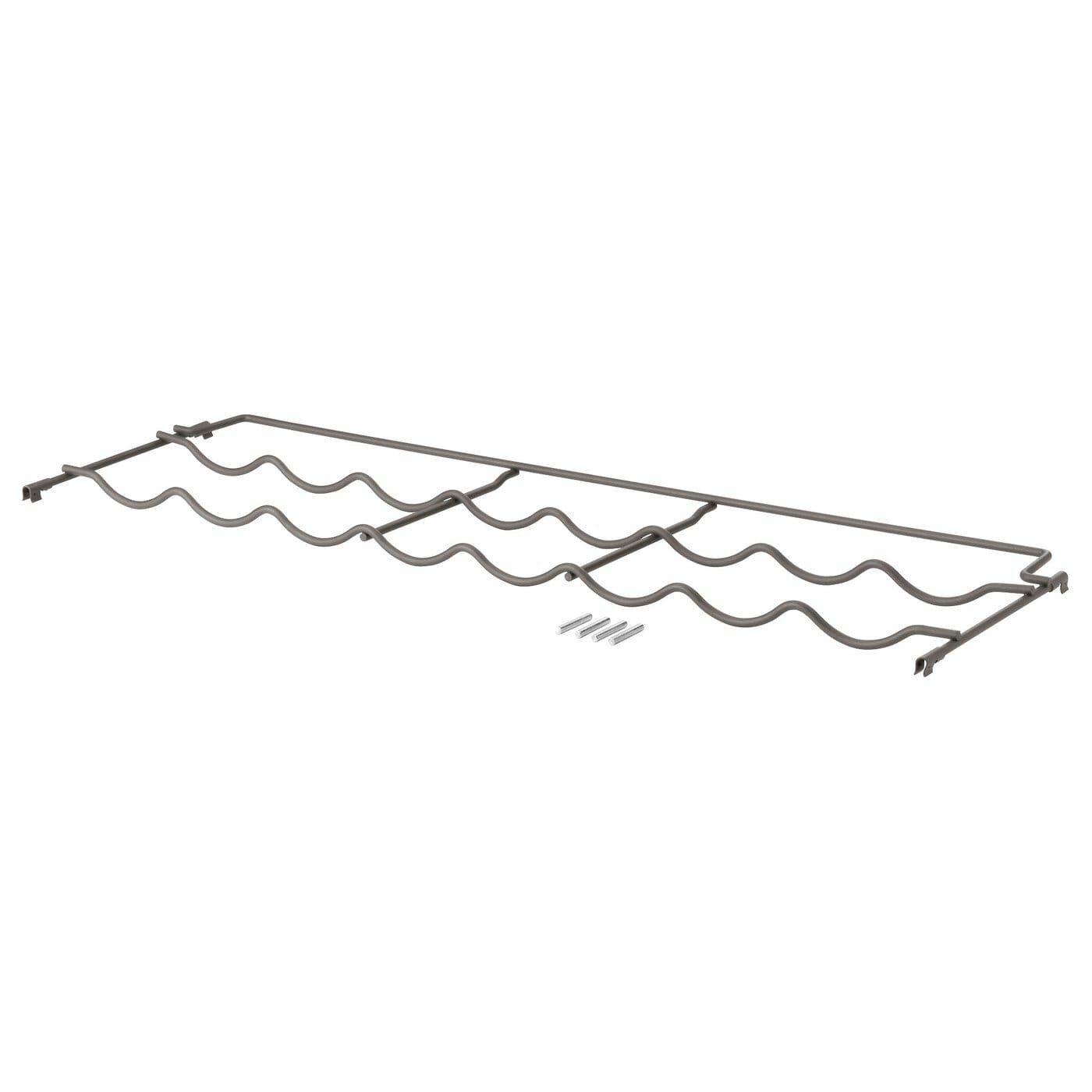Полка IKEA IVAR полка для бутылок 403.102.08, серый, 83x30 см