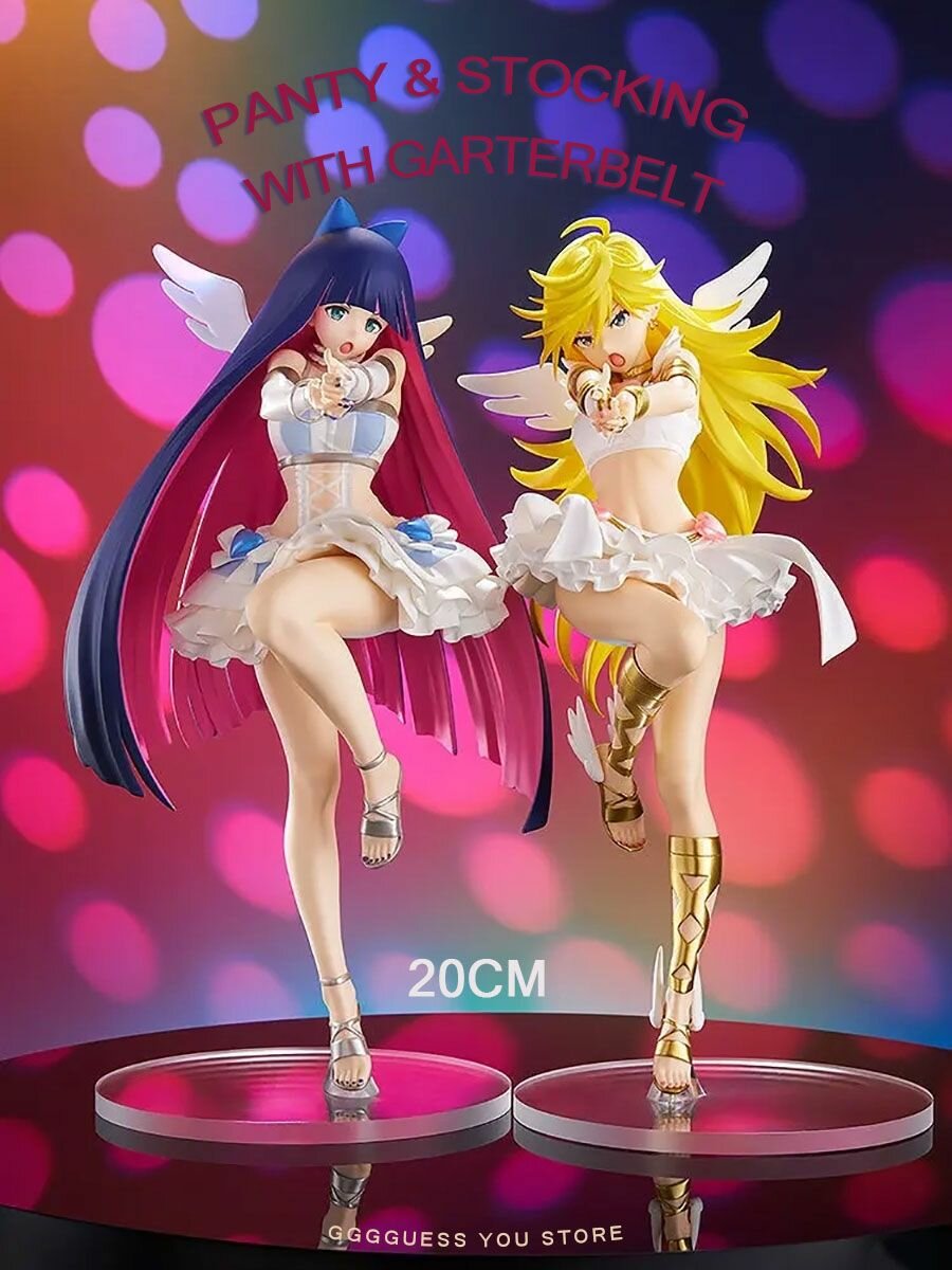 Аниме фигурка Panty & Stocking with Garterbelt Panty Anarchy/Stocking Anarchy 20cm