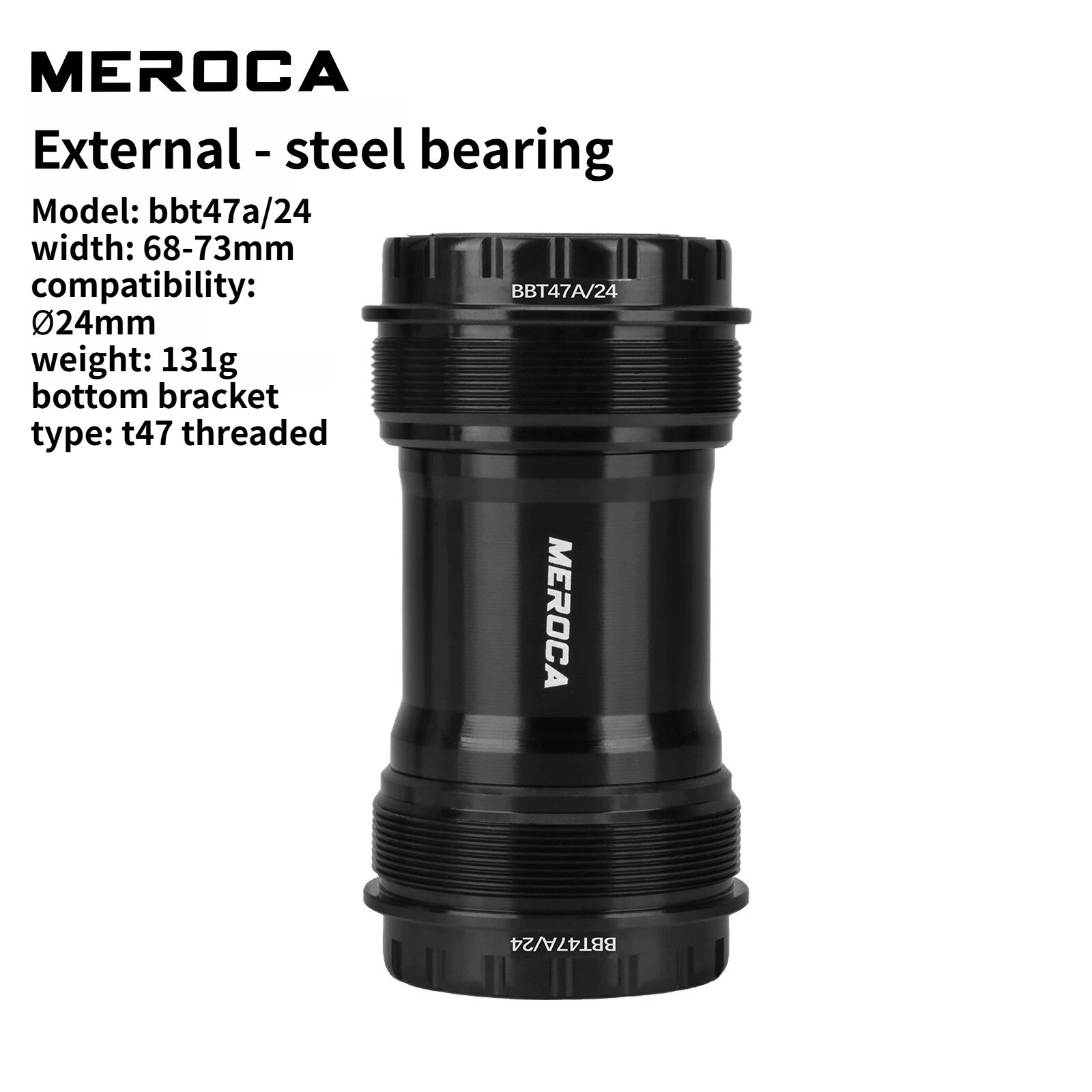 Каретка MEROCA bbt47a/24, ширина 68-73мм, T47