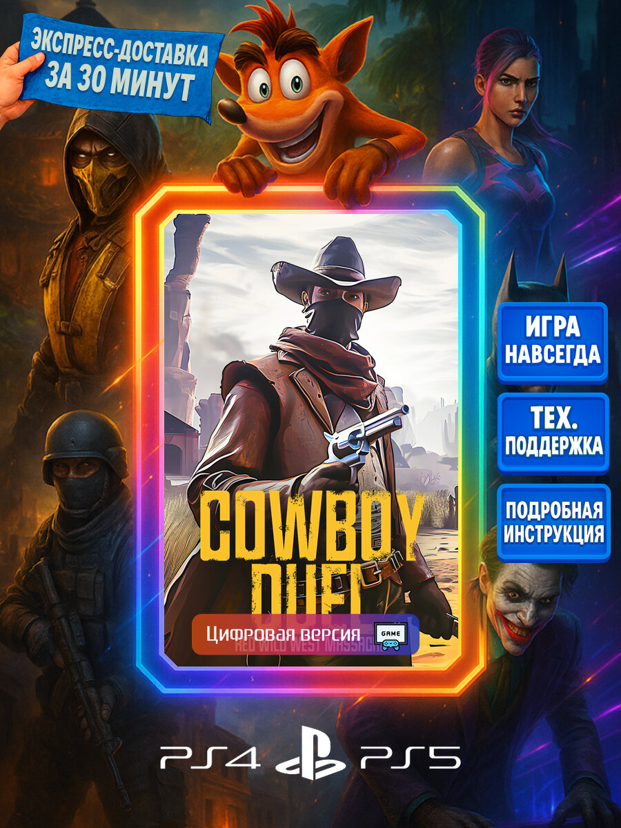 Cowboy Duel: Red Wild West Massacre PS4/PS5 | Моментальная доставка | Английский язык | Единоборства