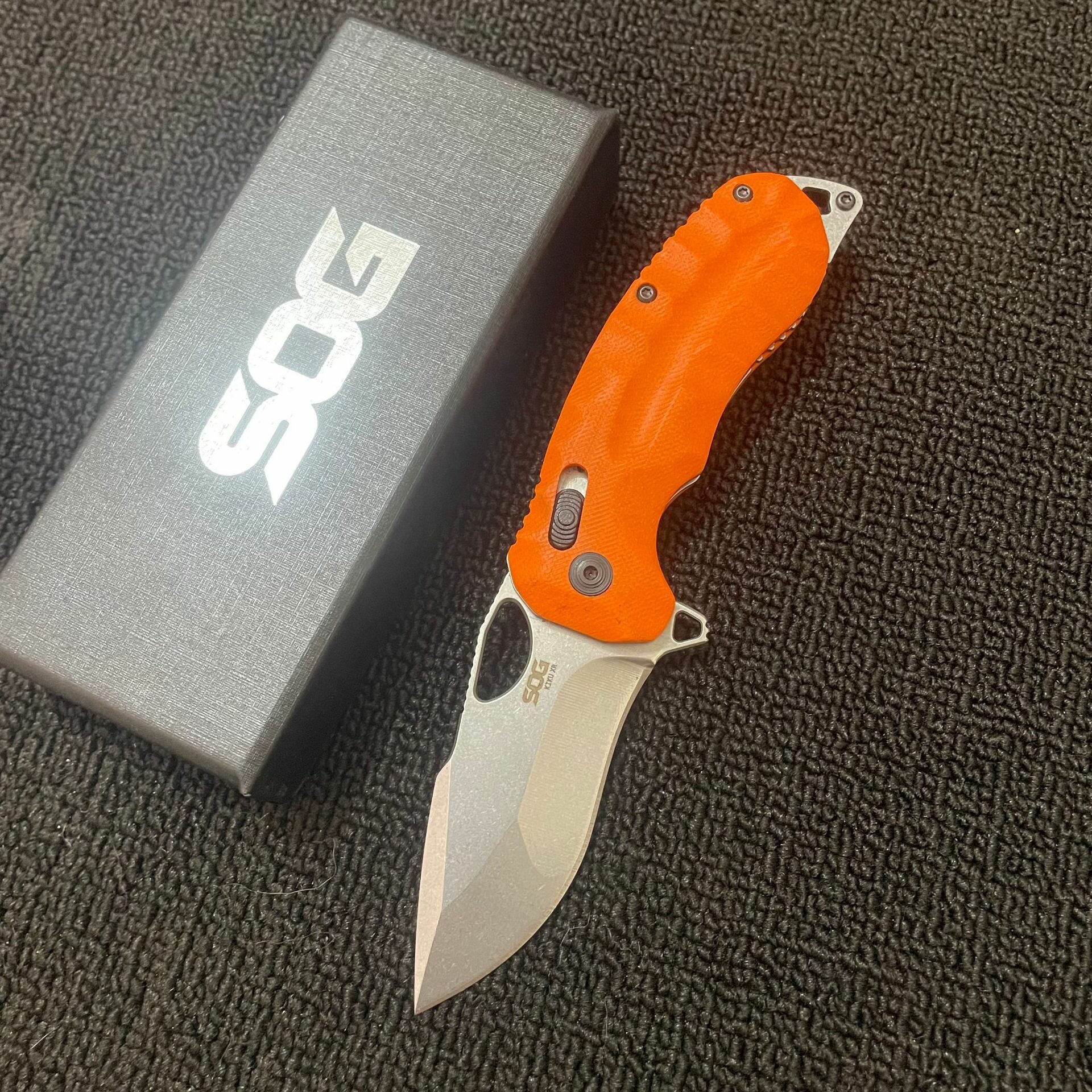 SOG CTS XHP Стальной складной нож с рукоятью G10, портативный инструмент для выживания на природе