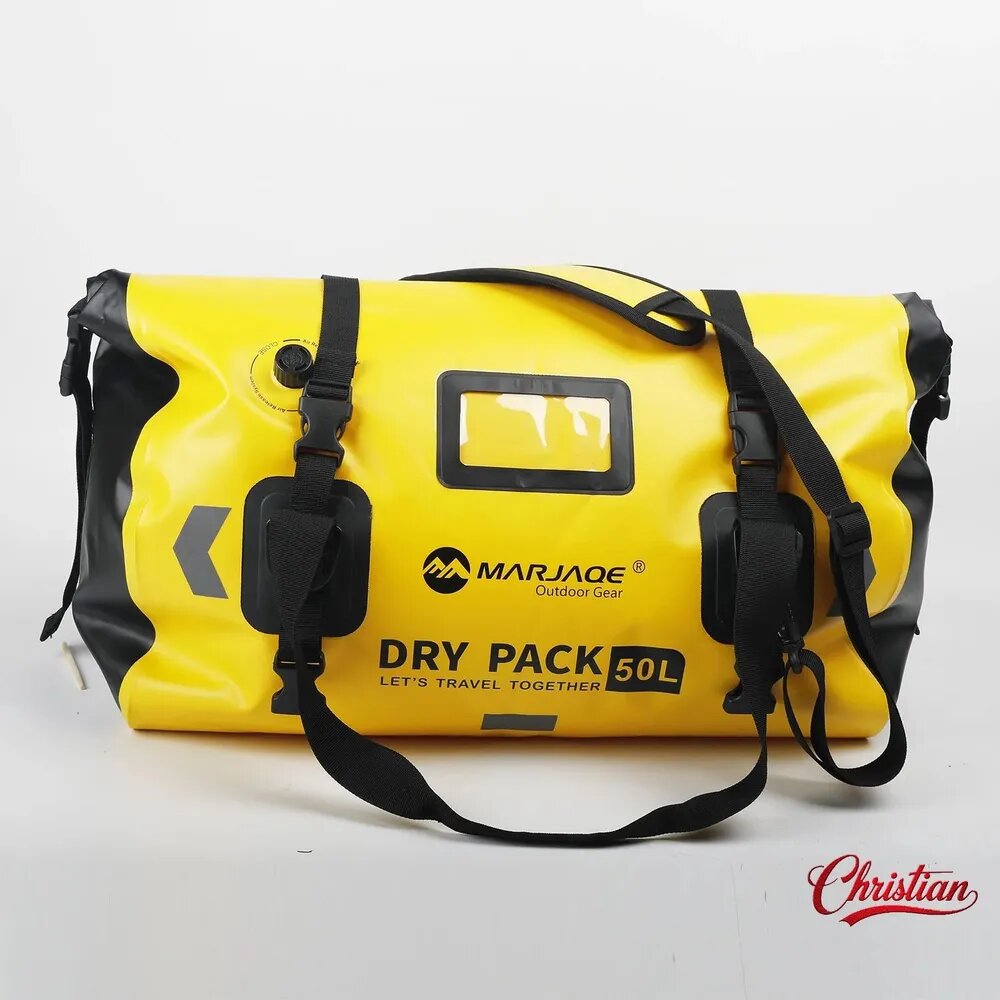 Сумка гермосумка MARJAQE Outdoor Gear DRY PACK 80L водонепроницаемая дорожная с лямками — фото 1