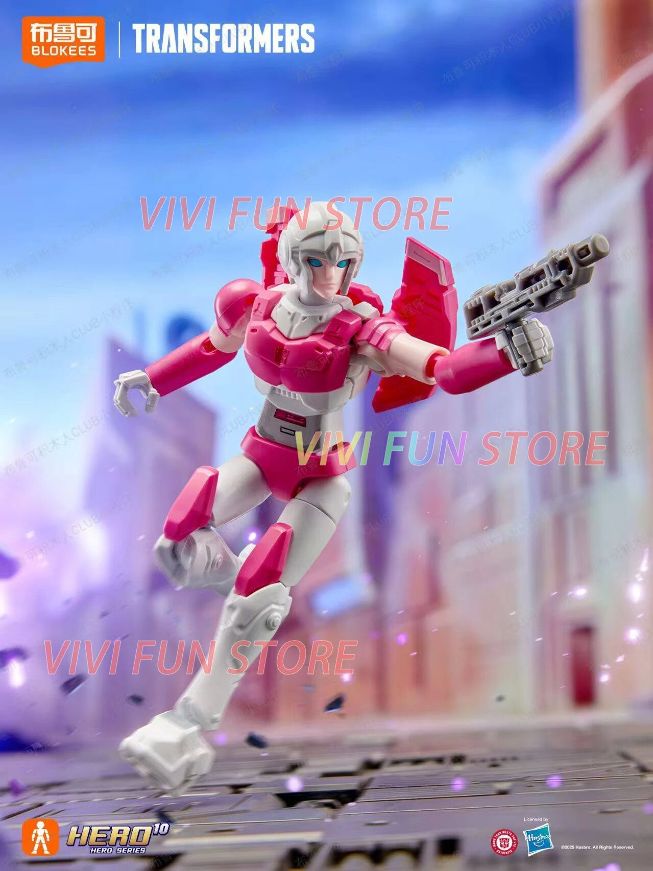 Трансформеры GALAXY VERSION 09 Megatron Unicron Trypticon Arcee Bombshell Розовый, K