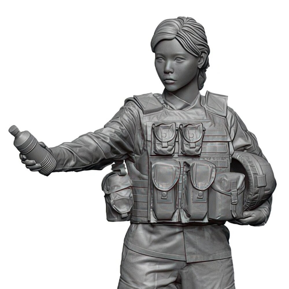 Фигурки солдата в состоянии покоя 1/35, набор из 3 шт, резина