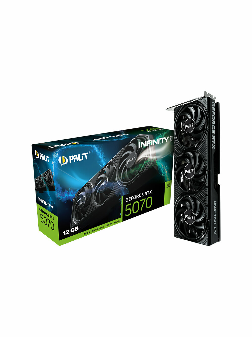 Видеокарта Palit RTX5070 INFINITY 3 OC 12GB GDDR7 192bit 3xDP HDMI 3FAN RTL