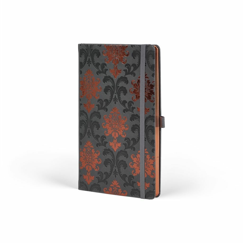 Блокнот в линейку Castelli Milano COPPER BAROQUE твердая обложка, Италия