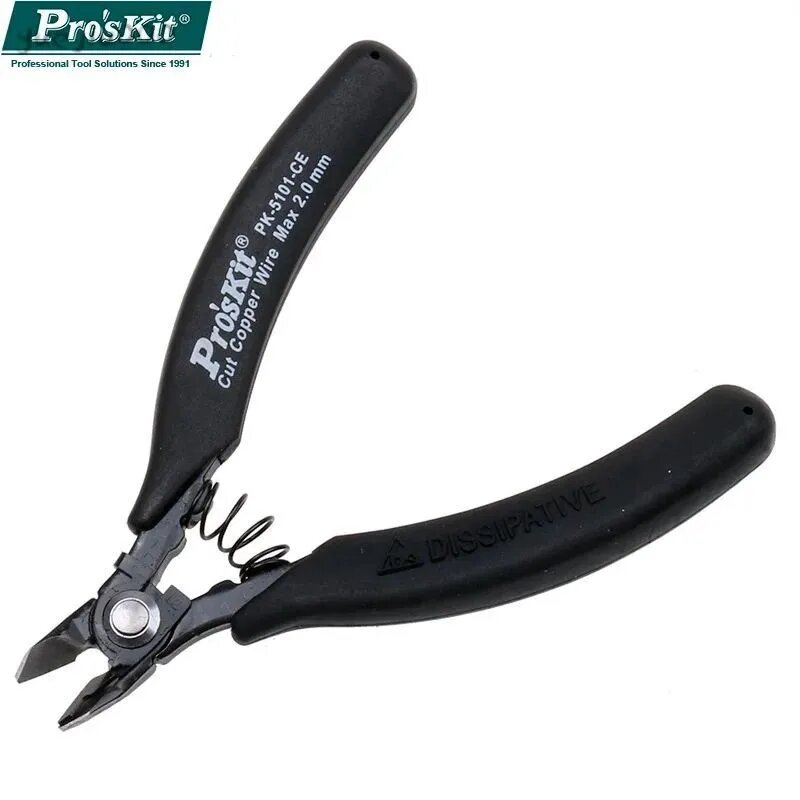 Proskit 1PK-5101-CE Прецизионные Бокорезы, Антистатические Плоскогубцы С Предохранительным Зажимом И Токопроводя 1000
