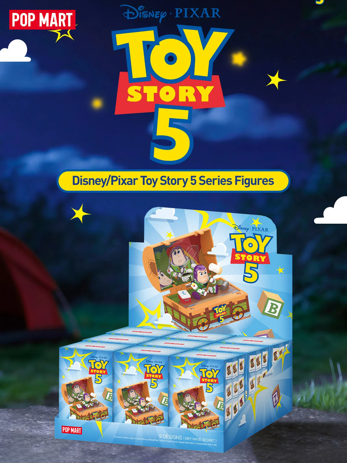 Коллекционная фигурка Слепая коробка Pop Mart Disney/Pixar Toy Story 5 Series Figures