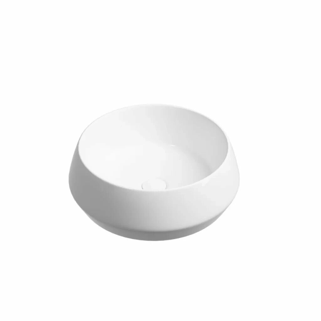 Раковина накладная Ceramicanova Maya круглая 40 см цвет белый CN12004, фарфор, 40×40×14 см