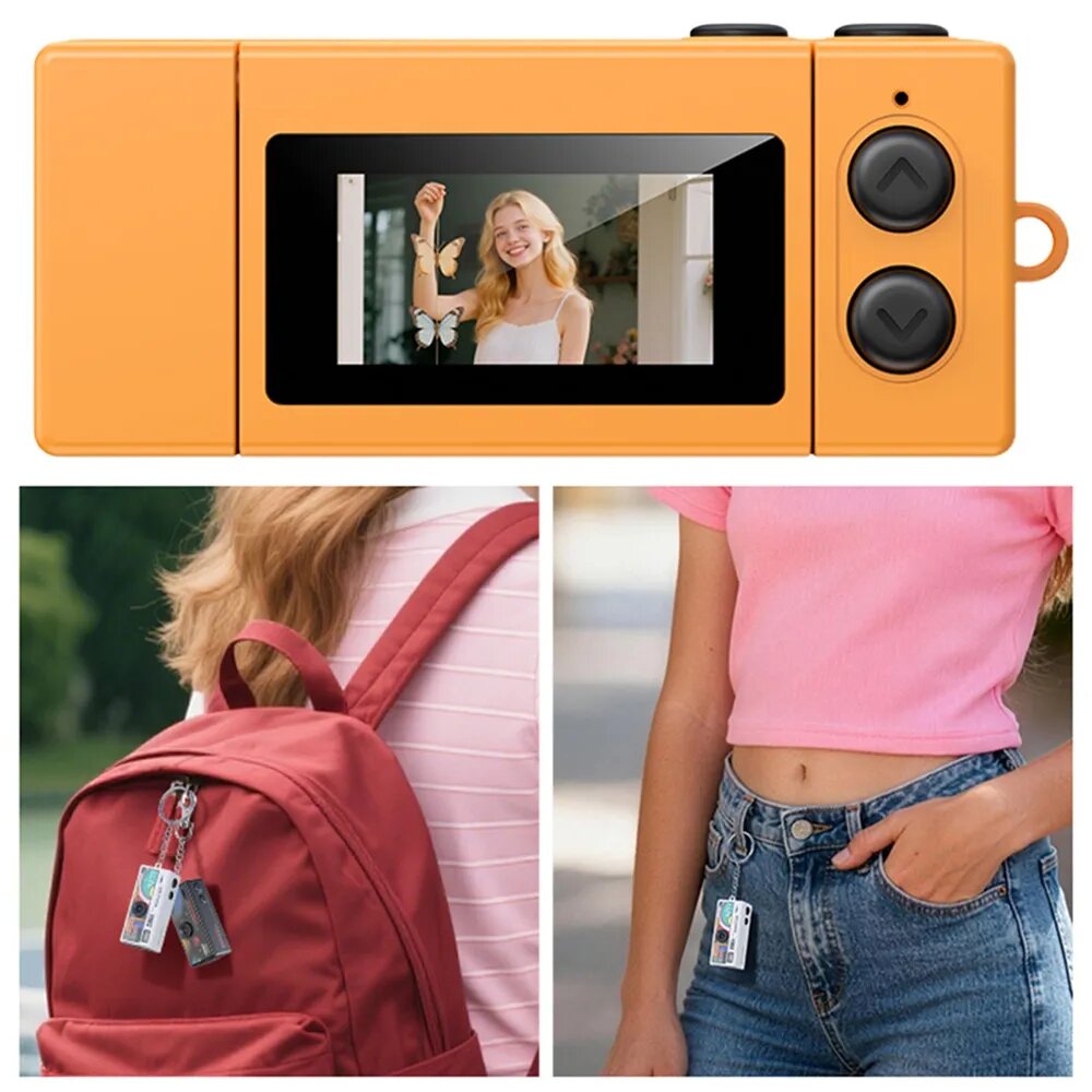 Мини-камера LK-030 с поворотным экраном 0,96 дюйма, 720P, Type-C