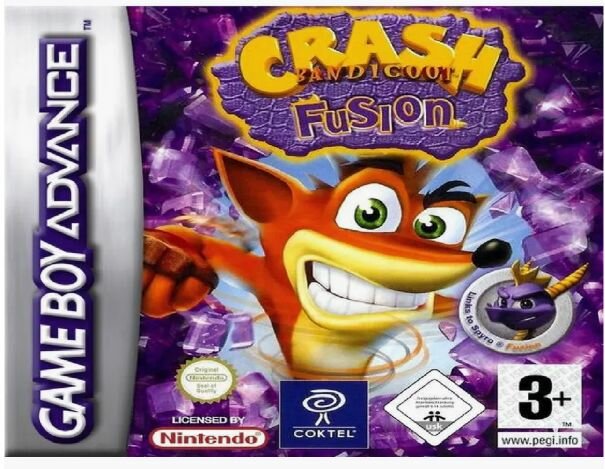 Игровой картридж Crash Bandicoot Fusion (Crash Bandicoot fusion) GBA, рус. версия (Platinum) (128M)