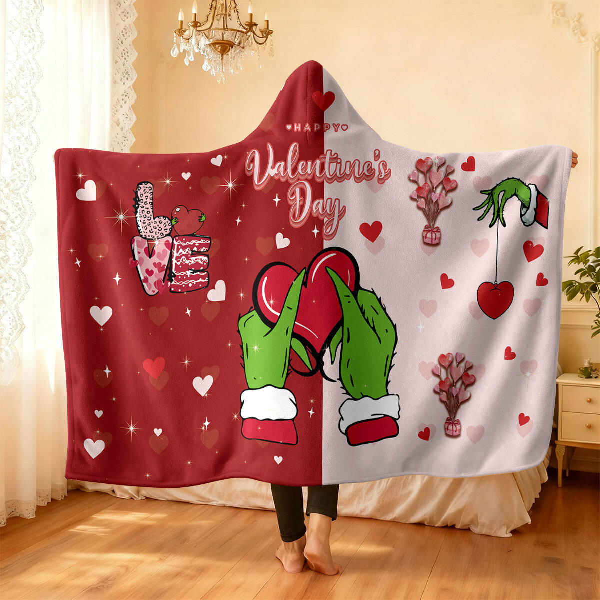 Одеяло "Фланенсированная шляпа", с цифровым принтом, 200 см x 150 см