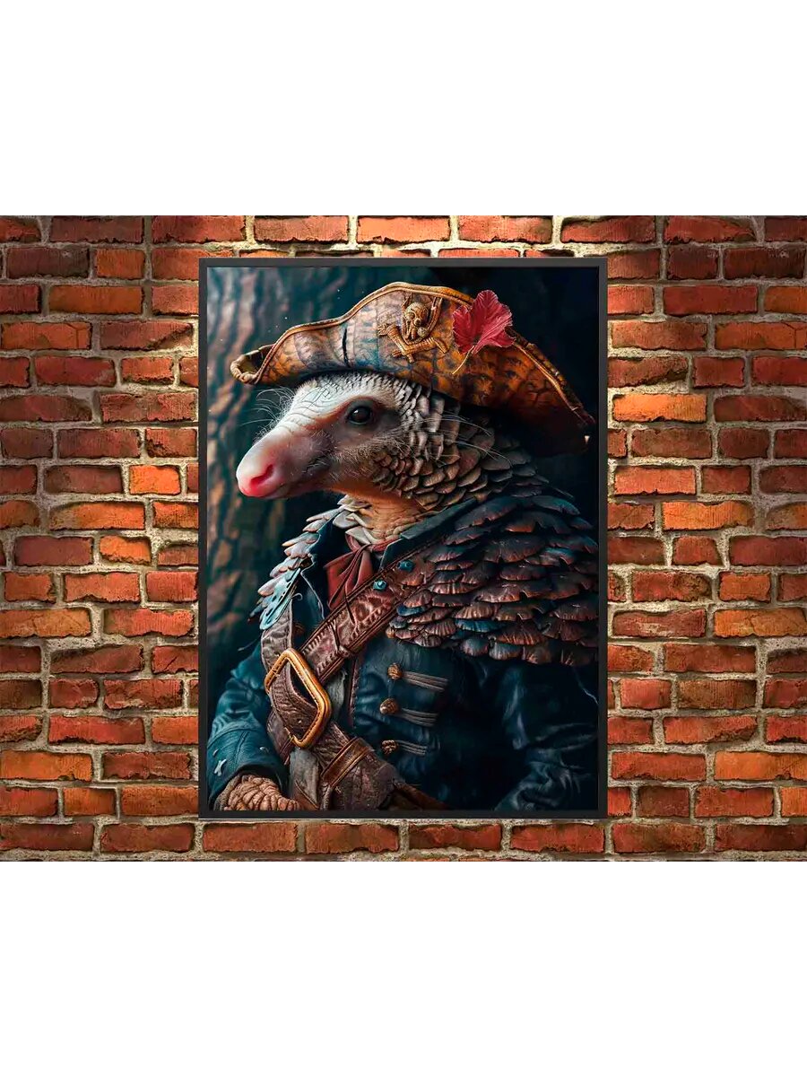 Животное-пират-ящер 3, Плакат 30x42см