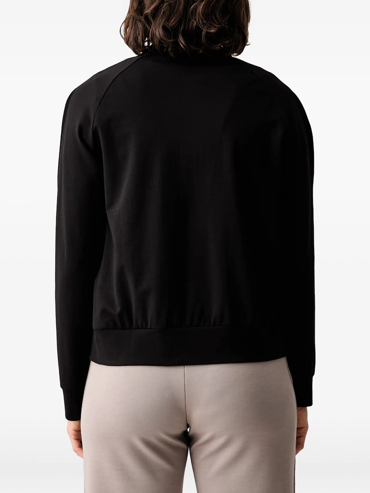 Куртка EA7 EMPORIO ARMANI Logo-plaque raglan-sleeve jacket, размер 46 — фото 1