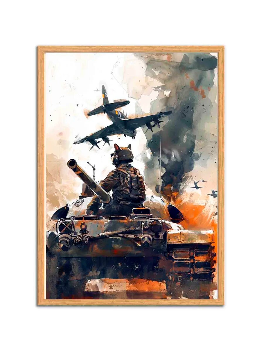 Мэнский кот-солдат 5, Плакат 30x42см