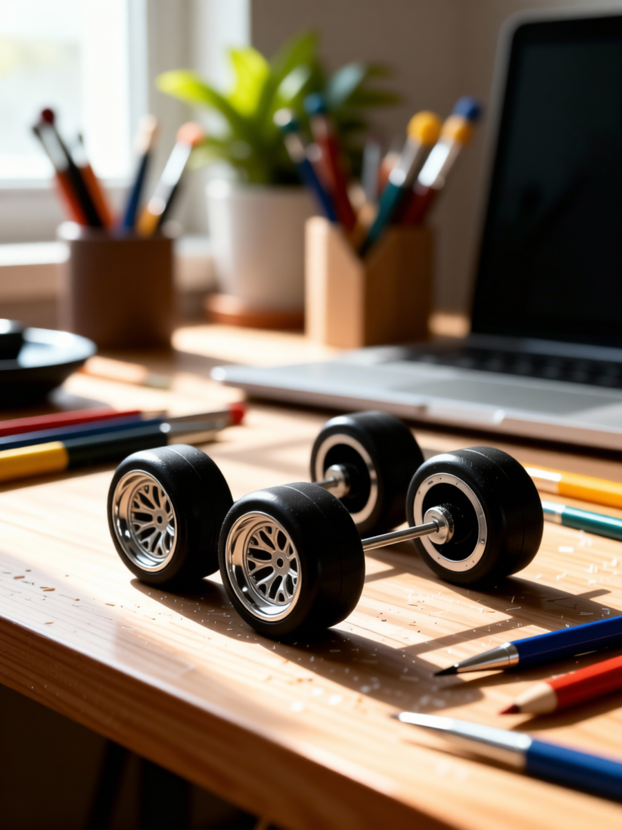Набор Из 1 Шт Резиновые Колеса Для Rc МашиныDIY Части Для Замены Игрушечного Автомобиля 1:64 Размер 7.00X3.50X3.50Cm