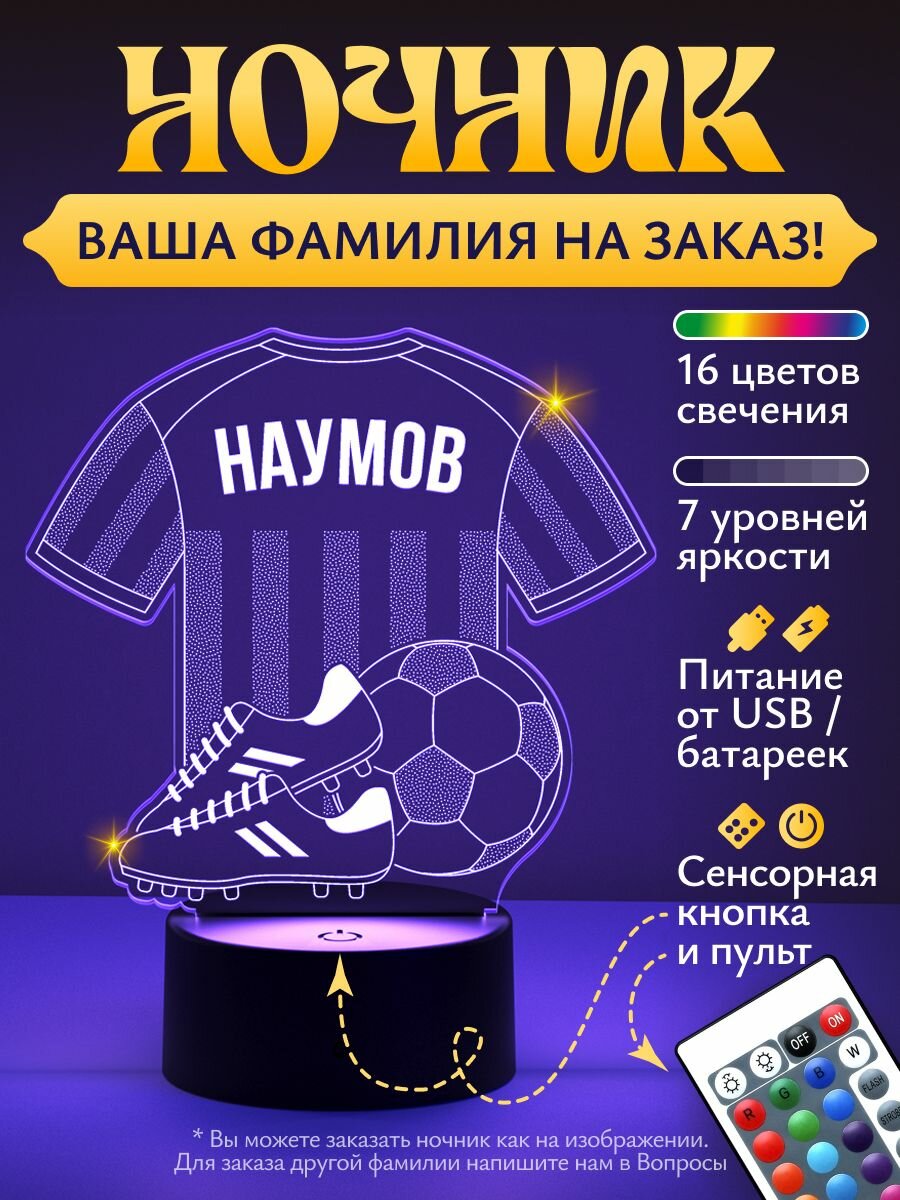 Ночник Наумов - Футбольная форма
