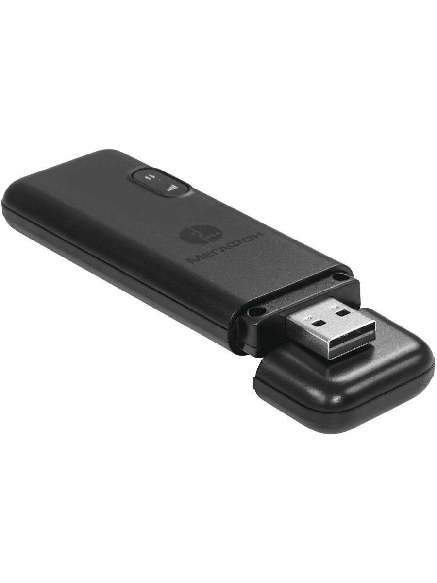 USB-модем МегаФон 4G+ М150-4, 2 внутренние антенны, 2G/3G/4G, черный