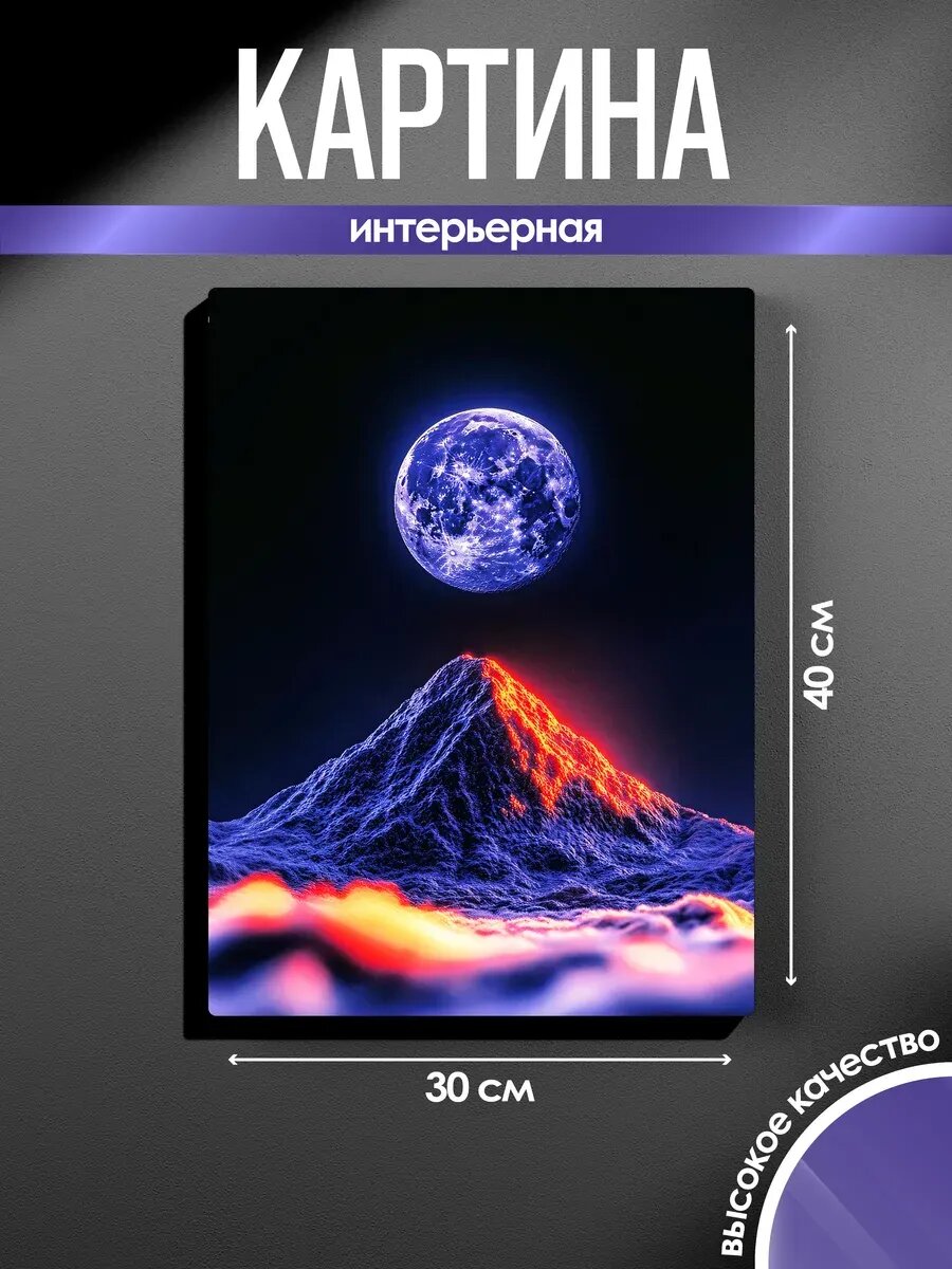 Картина на стену Космос Луна