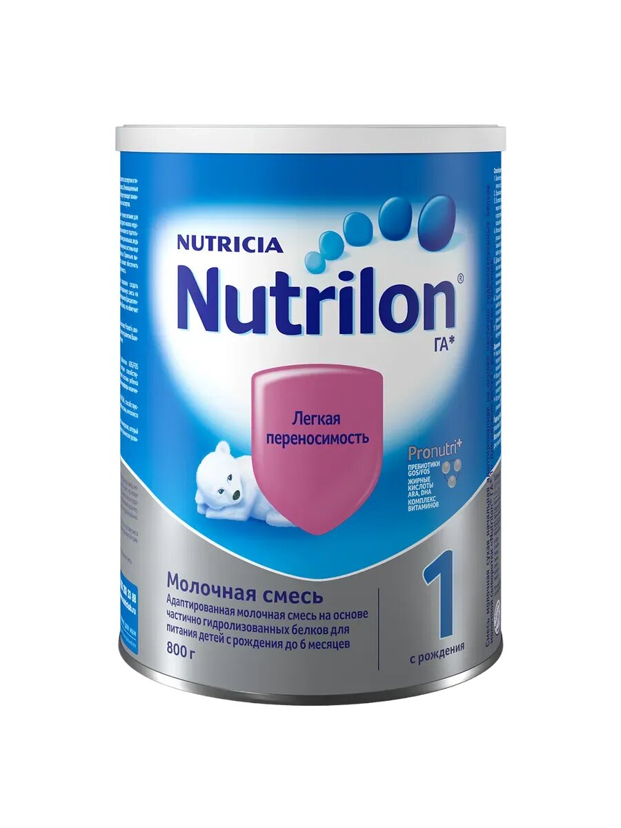 Nutricia Нутрилон 1 ГА Pronutri+ Сухая молочная смесь 0+ 800 г 1 шт