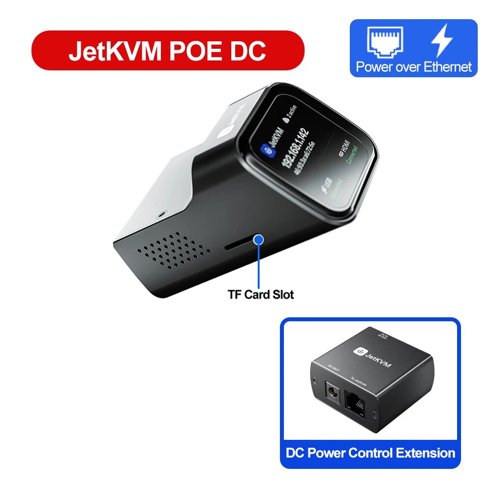 SZBOX JetKVM TF POE Open Source IP KVM JetKVM POE DC