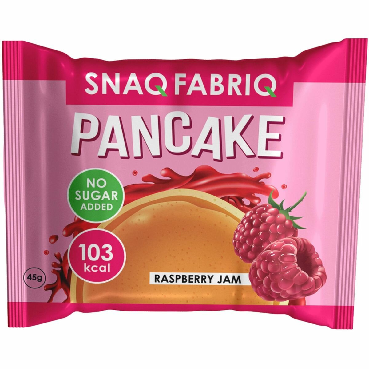 Печенье панкейк SNAQ FABRIQ с начинкой Малиновый джем без сах, 45г (2303967), 10 уп.