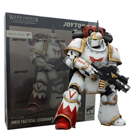 Коллекционная фигурка 1/18 JoyToy - Warhammer 40000 - Легионер Белых Шрамов (JT03349)