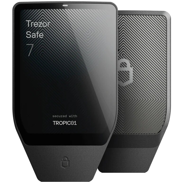 Аппаратный холодный криптокошелек Trezor Safe 7 Charcoal Black - холодный кошелек для криптовалют