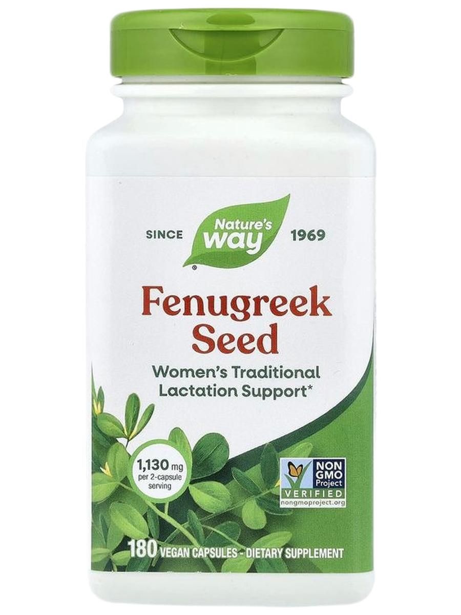 Nature's Way, Fenugreek Seed, Семена пажитника, 180 капсул